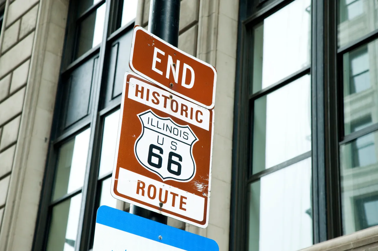 Route 66 End Sign