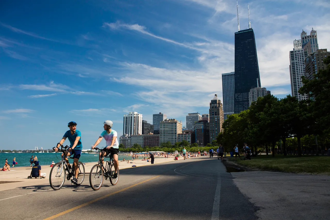 Biking in Chicago